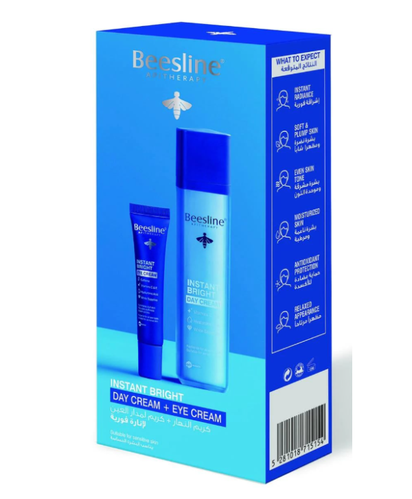 BEESLINE COFFRET INSTANT BRIGHT GLOW SERUM + CREME DE JOUR - LikEnti